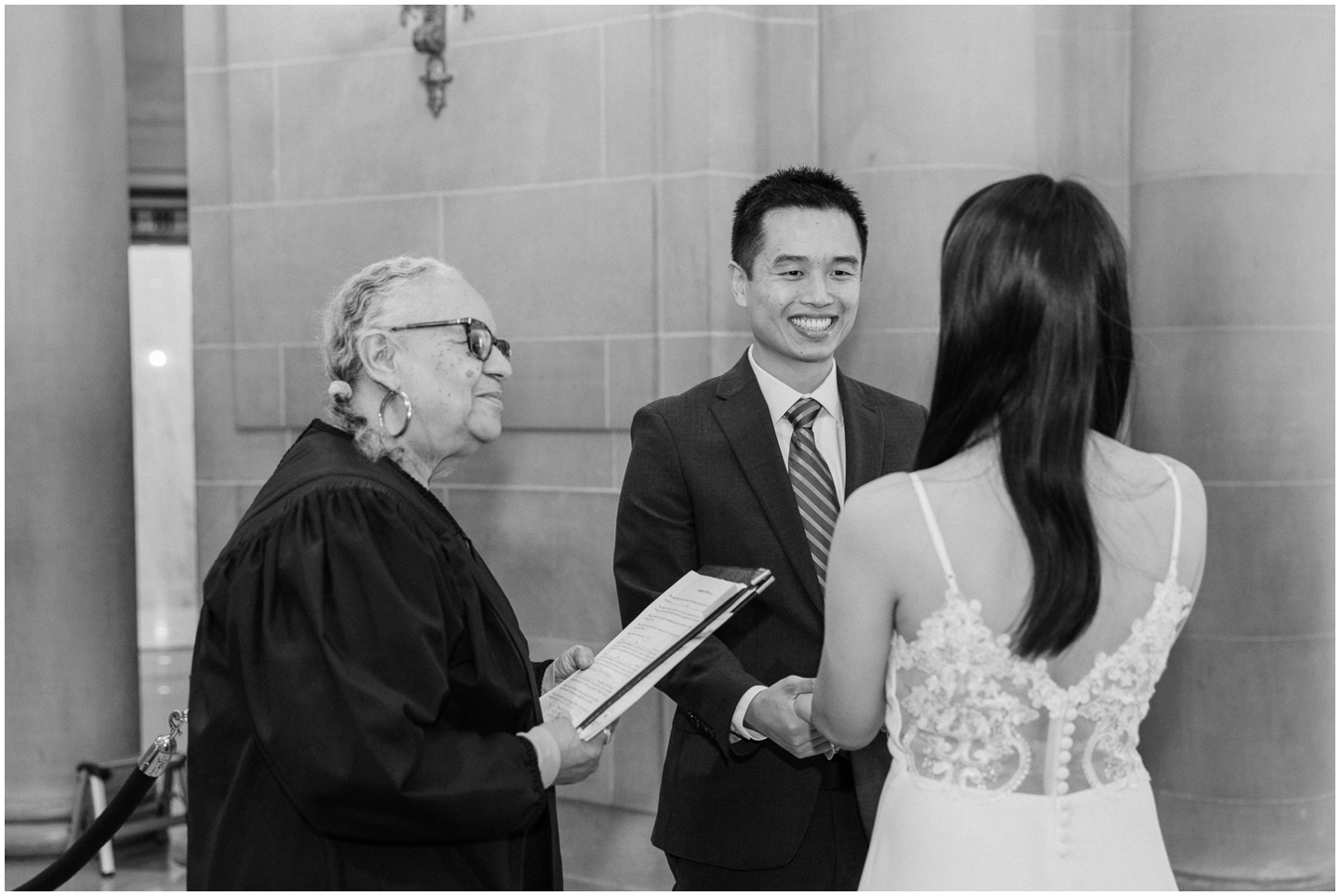 San Francisco City Hall Civil Ceremony Christmas – P+E | Jasmine Lee ...